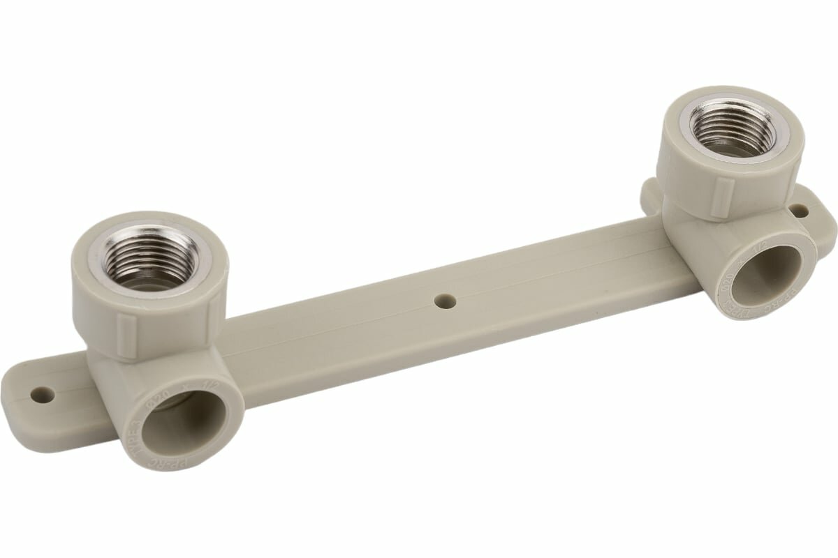 VALFEX монтажная планка PP-R серого цвета, Дн20х1/2' ВР 10124020Г 127-0496