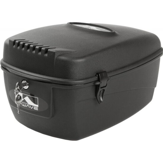 Велосумка M-wave 5-122460 на багажн. V=17л пластик пыле/влагозащ. с замком (6) черная