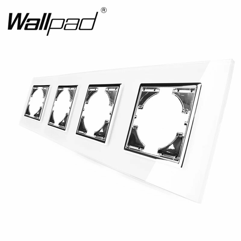 Wallpad переключатель 1/2/3 группы 16А, Цвет: 4, Glass Frame