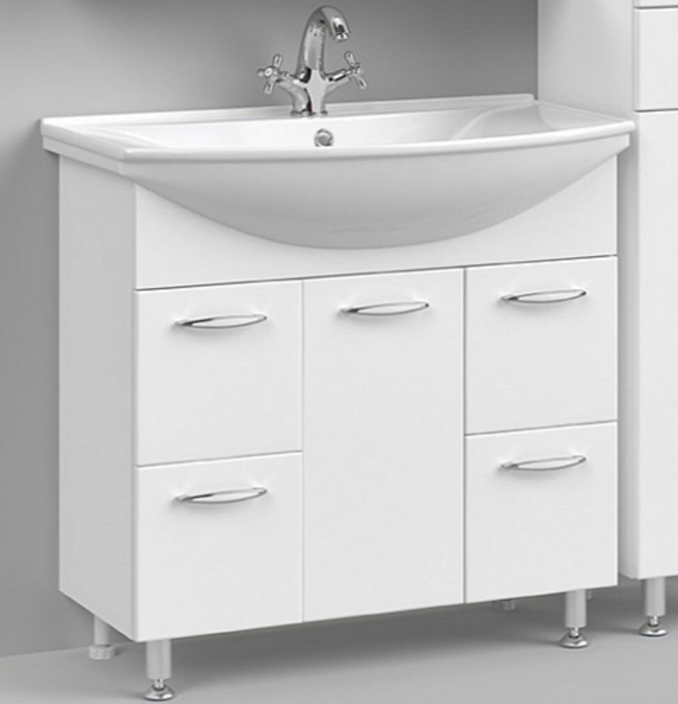 Vod-ok Тумба под раковину Колумбия 85 белая