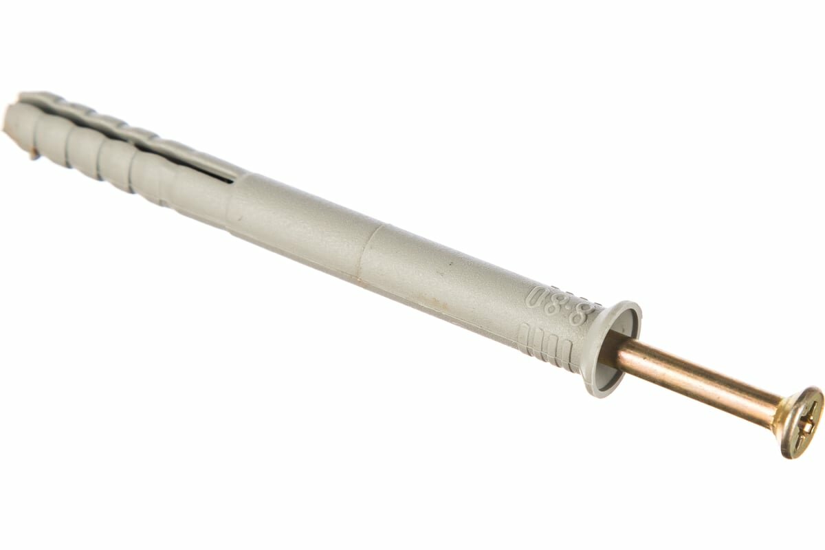 Tech-Krep Дюбель-гвоздь 8х80 потайная манжета из полипропилена, 20 шт коробка 112716