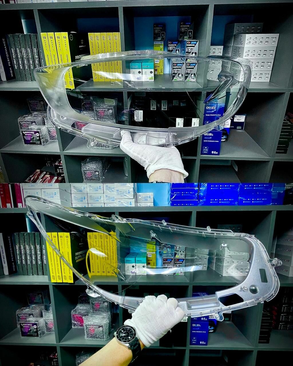 Стекло фары для Mazda CX 5 2011-2015 (комплект)