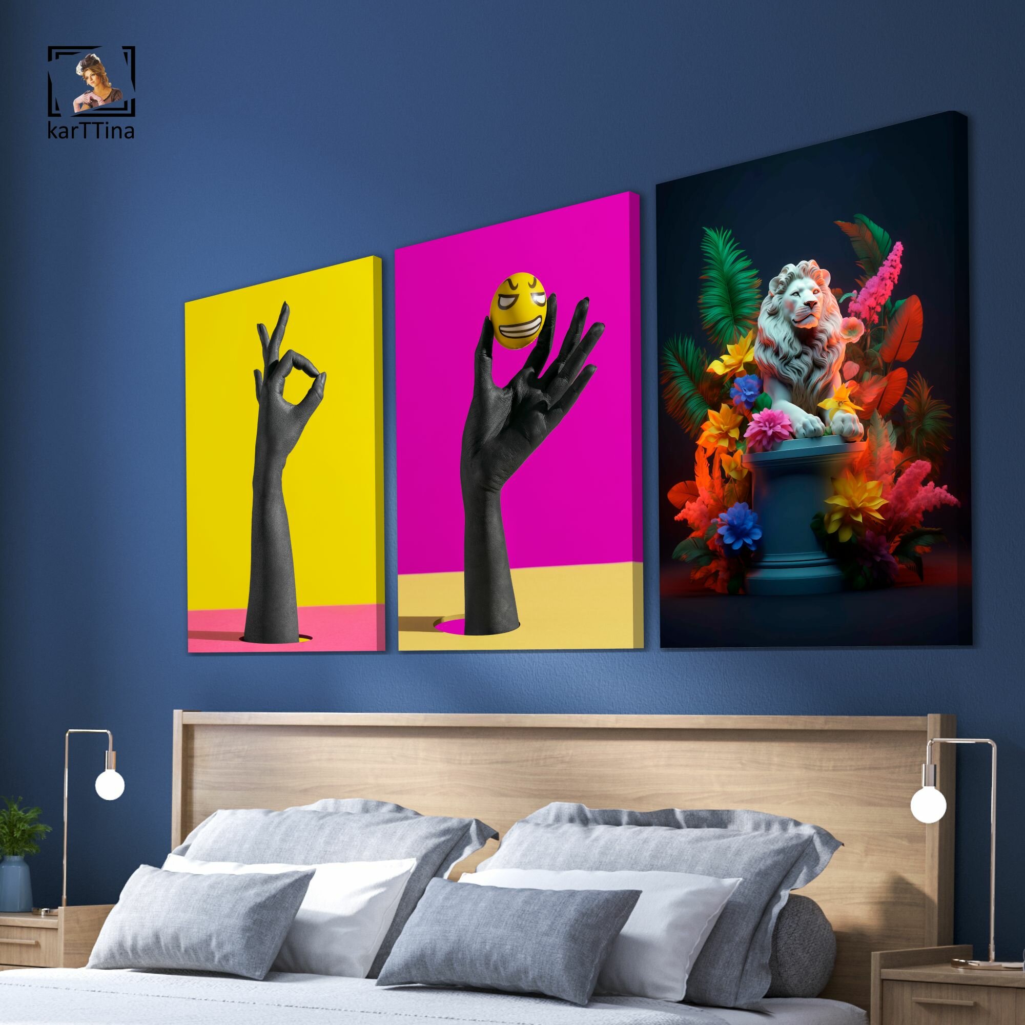 Картина на стену, интерьерная "Концепция взглядов", 150 см х 70 см