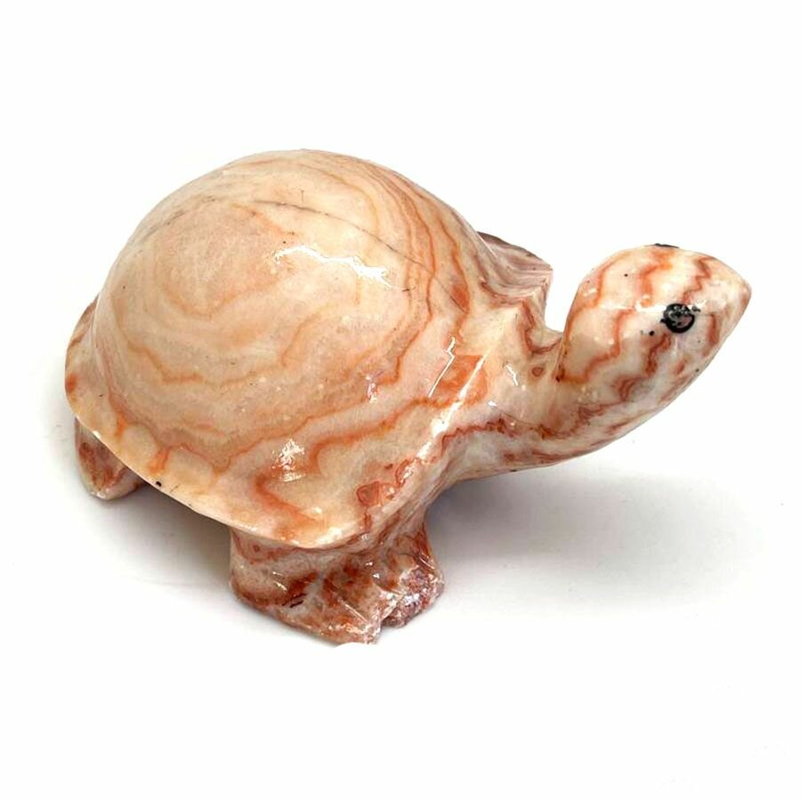 Интерьерный сувенир Черепаха-3 из натурального камня Оникс Sr-Turt-29