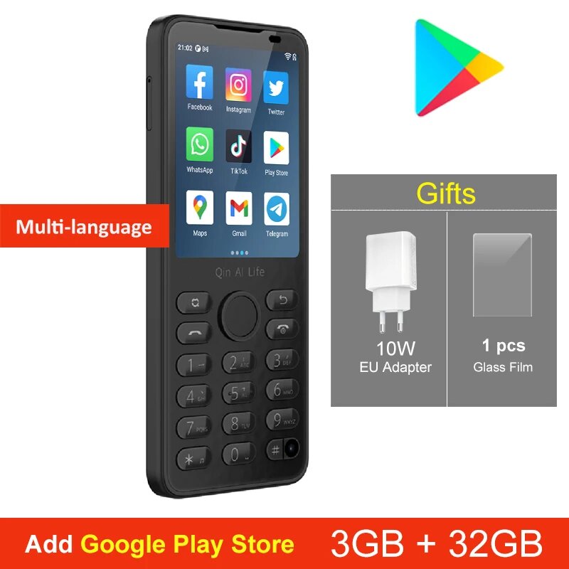 Смартфон QIN f21 pro, 3/32ГБ, global