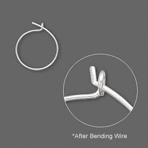 Швензы закрытые, 12мм, кольца, базовый материал - латунь, посеребренные, 2 пары