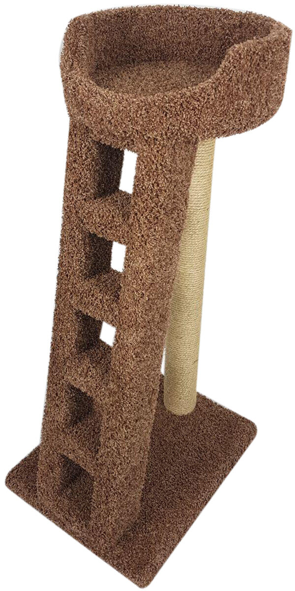 Когтеточка Лежанка с лестницей Пушок ковролин греча NEW