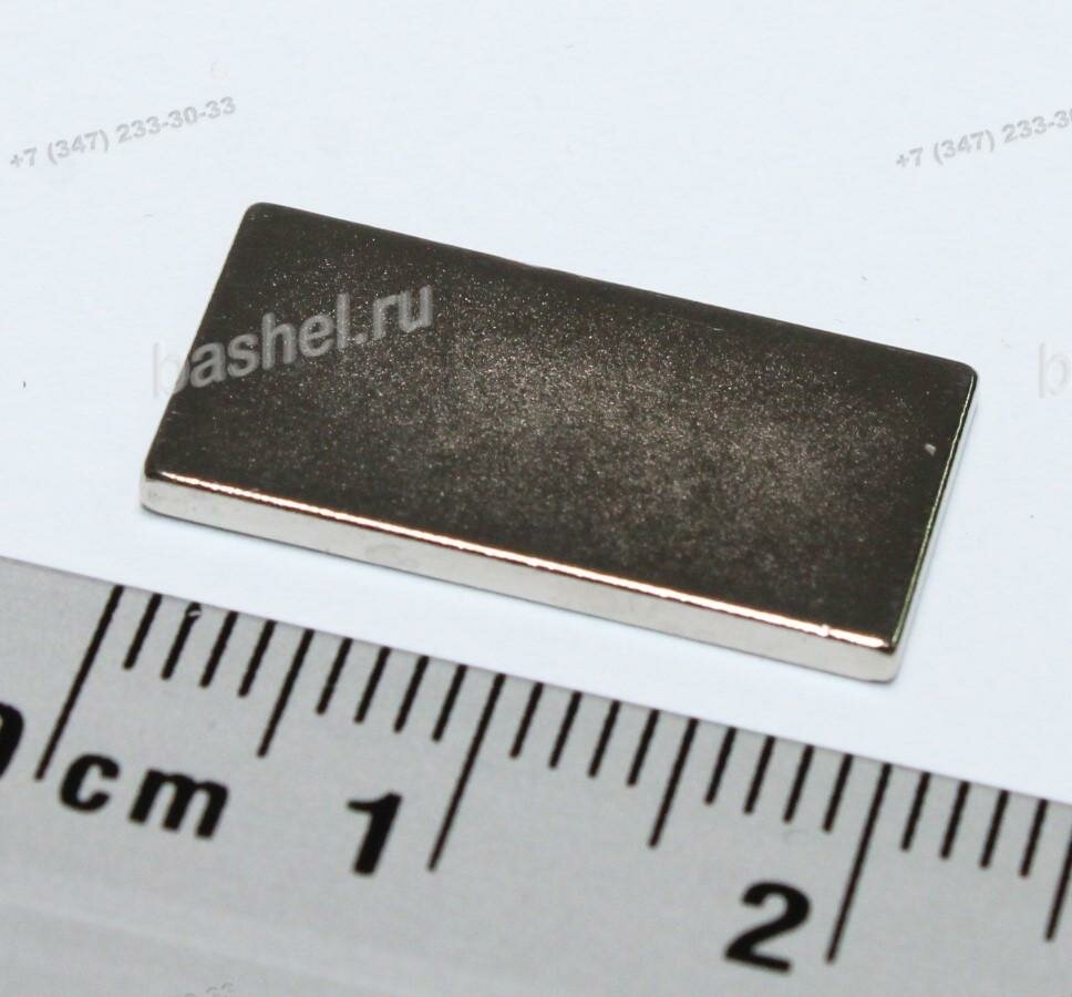 Магнит прямоугольный -092a- 20x10x1,5mm N38 (2,2кг.), неодимовый