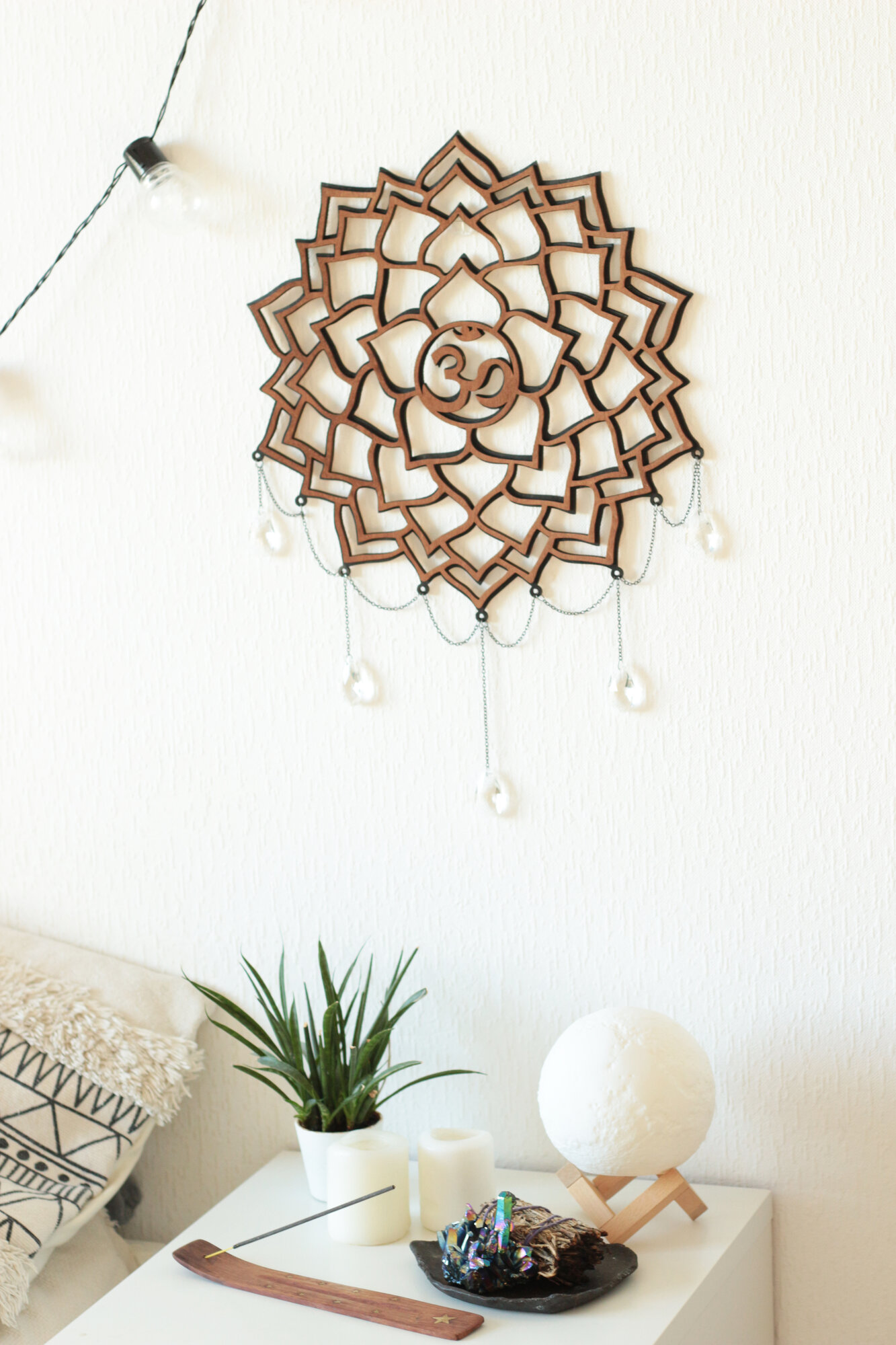 Панно настенное мандала на стену бохо сканди