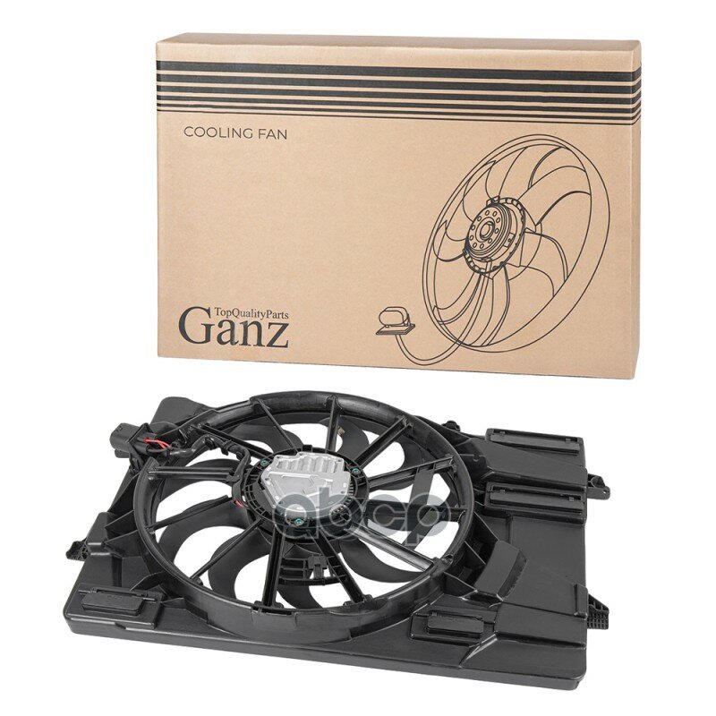 Вентилятор радиатора в сборе (с бесщеточным мотором) для KIA K5 20- GANZ GIC06507 GANZ арт. GIC06507