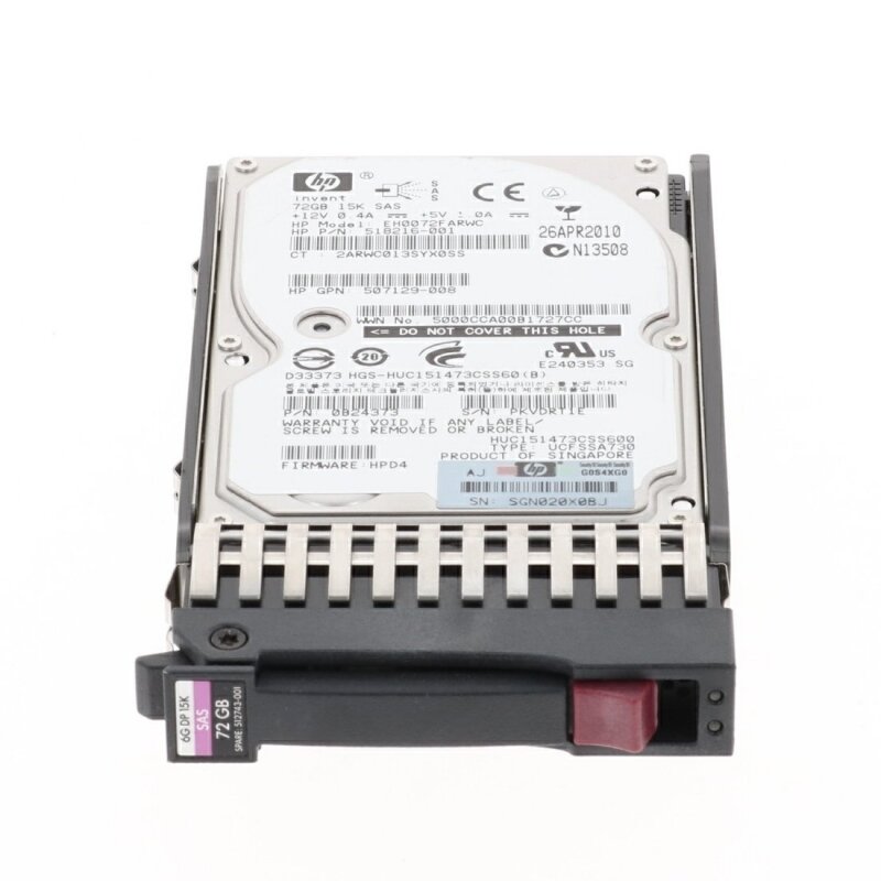 Жесткий диск HP SFF SAS 72Gb 15K Hot-Plug DP 2.5 512544-003