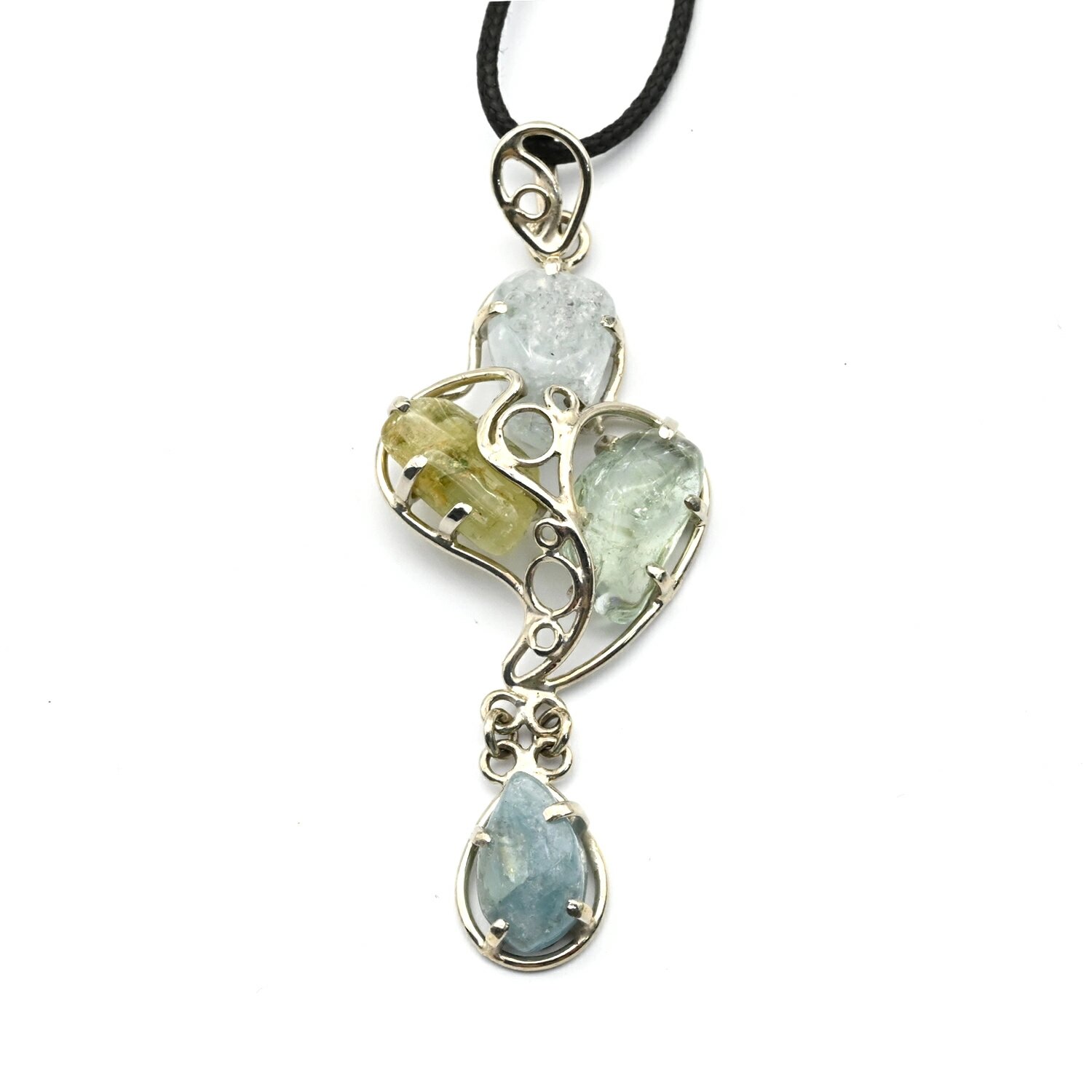 Подвеска, аквамарин