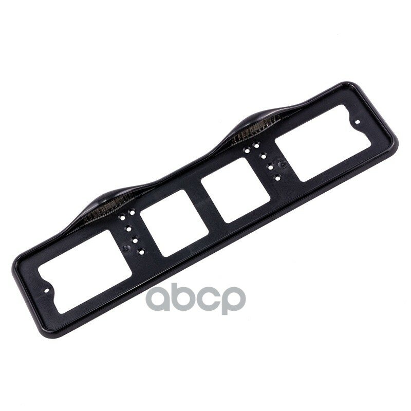 Рамка номерного знака пластмассовая с подсветкой верхней черная DOLLEX арт. SPL59