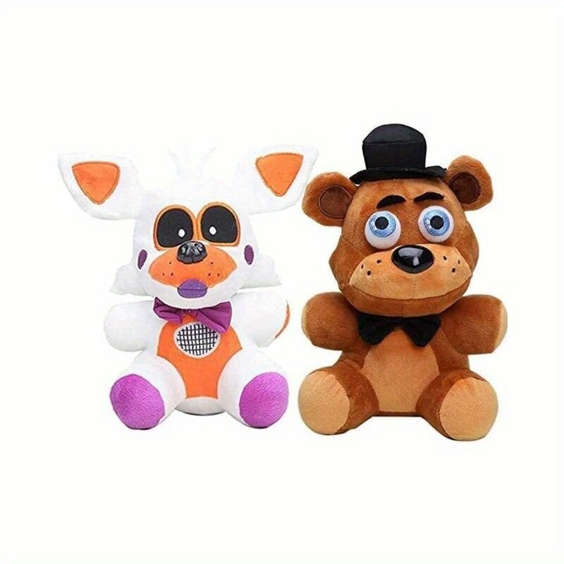 Набор 5 мягких игрушек - Аниматроники 5 ночей Зеленая Цирковой малыш Funtime Foxy Эннард Плюш Ballora Plush Funtime) 20 см (Five Nights FNA)