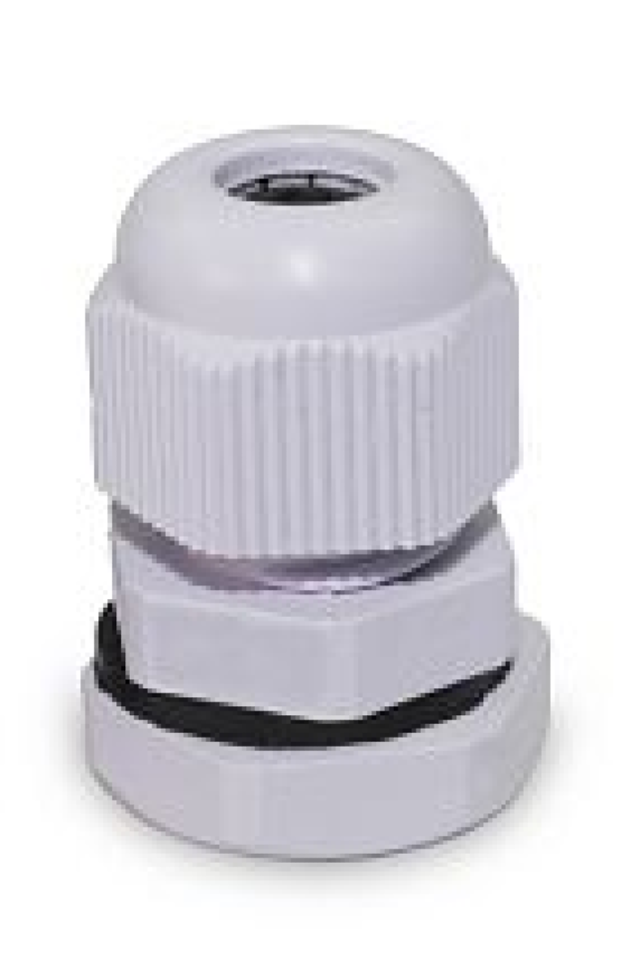 Сальник Гофроматик для ввода кабеля в щитовое оборудование, пластиковый серый, степень защиты IP68, резьба PG 29, диаметр 18-25мм / электрика