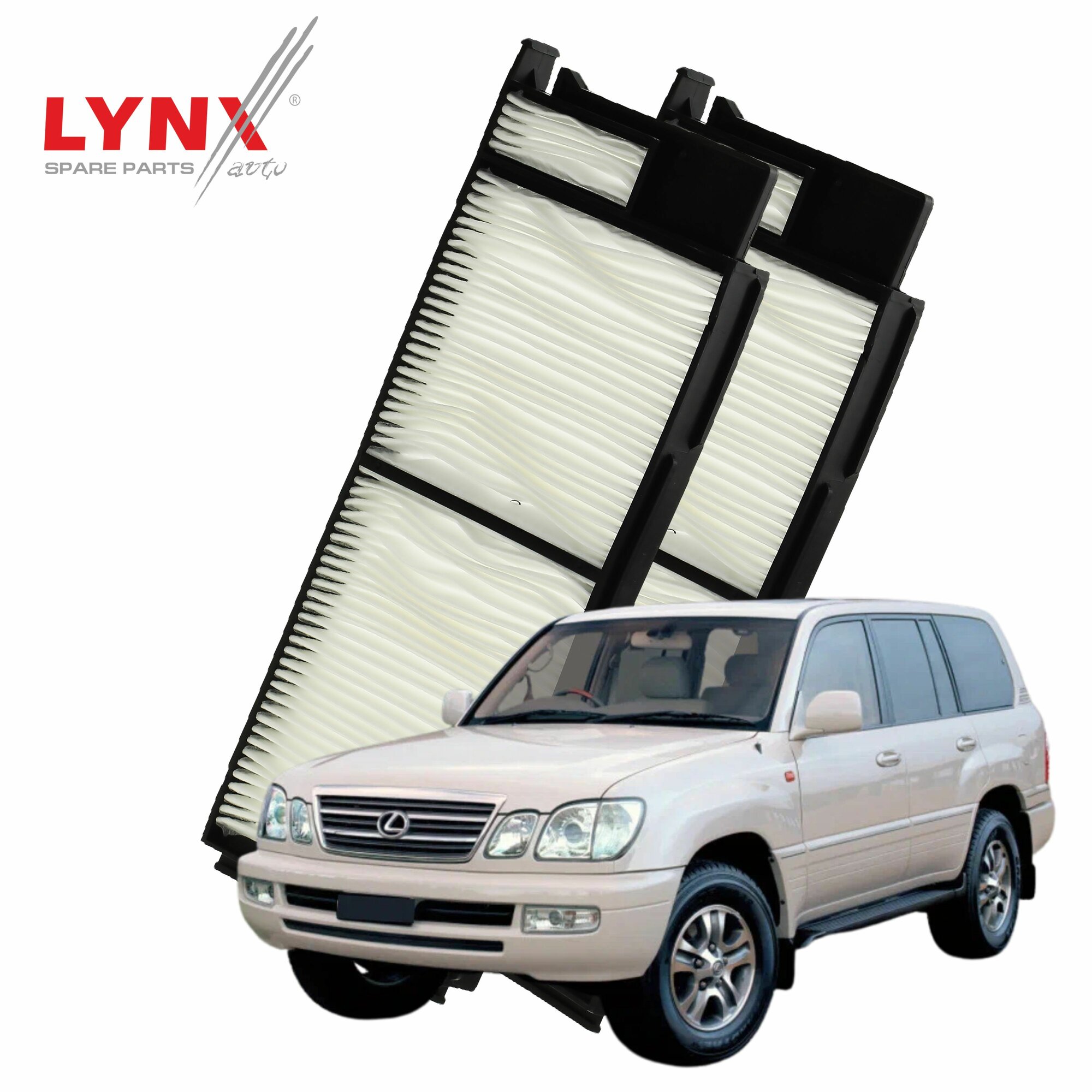 Фильтр салонный Lexus LX470 (2) J100 / Лексус ЛХ470 1998 1999 2000 2001 2002 2003 2004 2005 2006 2007 / 1шт LYNXauto