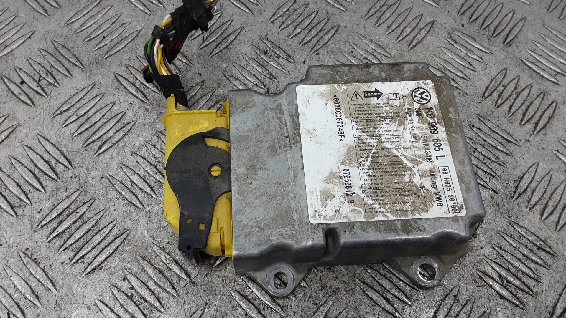 Блок управления airbag SKODA OCTAVIA A5, Номер 0038CD070BF, 1K0909605L