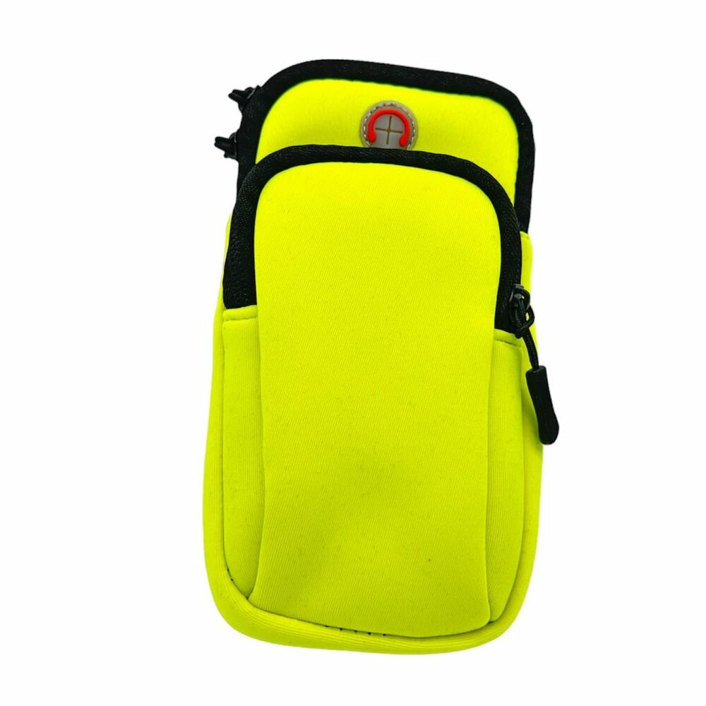 Спортивный чехол к телефону из неопрена на руку для бега B3 (Зеленый)