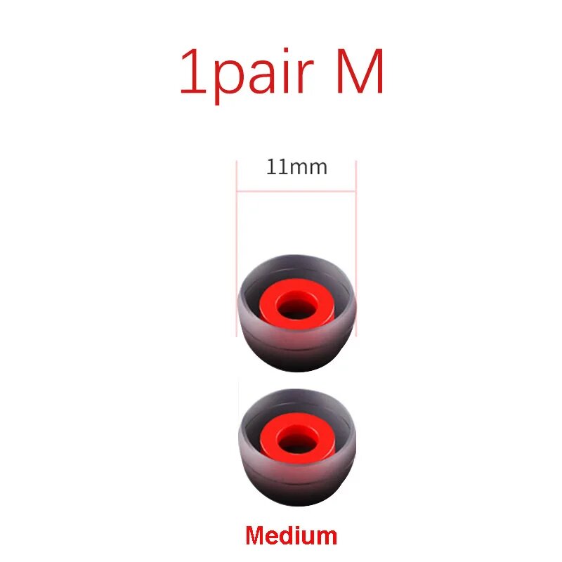 Силиконовые вкладыши для наушников, Medium, 1pair
