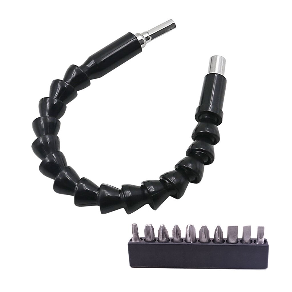 Электрический винт, гибкий вал, отвертка, держатель бит, универсальная змеиная карданная дрель, стержень