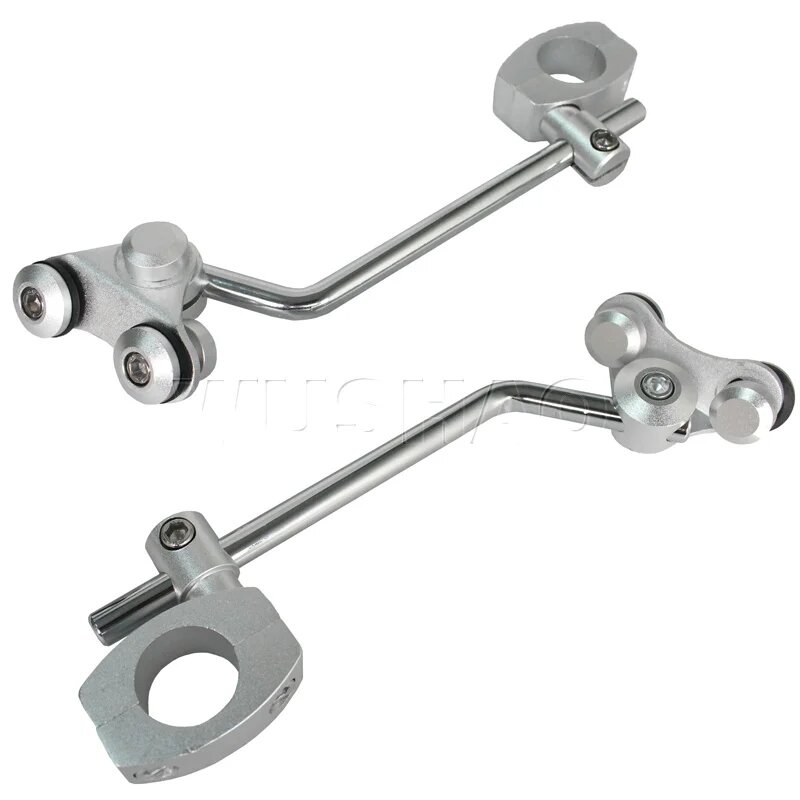 Универсальный кронштейн для ветрового стекла мотоцикла, крепления на руль лобового стекла Honda Kawasaki Suzuki Yamaha, 1 дюйм, 25 мм Silver