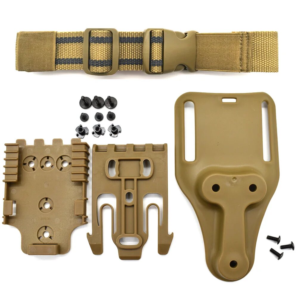 Быстрозажимная система крепления для кобуры, черная short type-tan