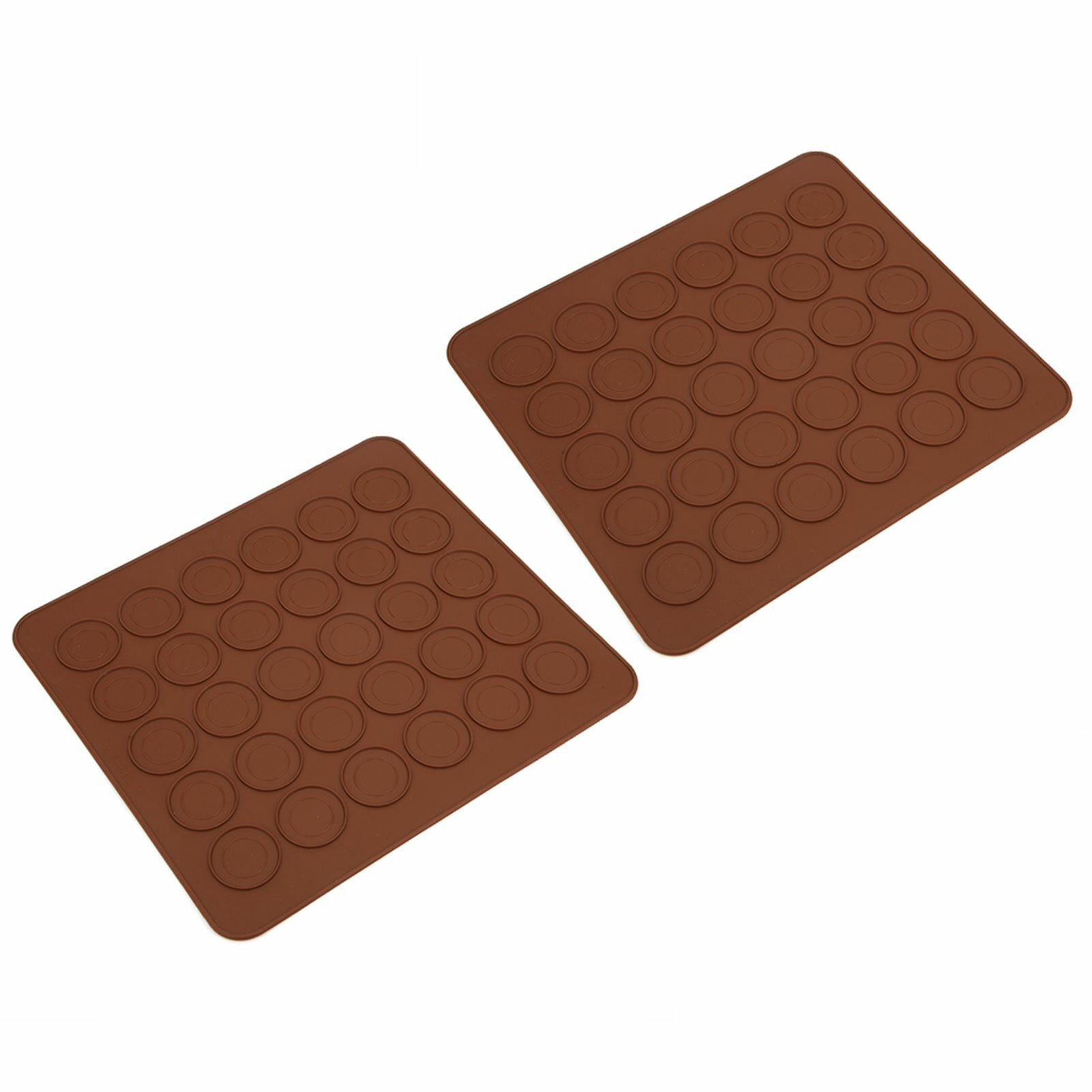 2 шт, 30 отверстий, силиконовый антипригарный коврик для макарон, коврик для духовки, кухонный инструмент для выпечки, аксессуар