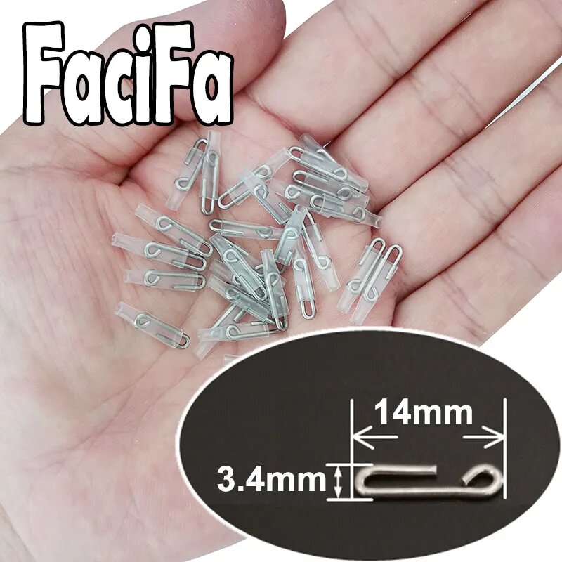 Facifa Термоусадочная трубка для рыбалки, прозрачная, 14 мм, 20 шт.
