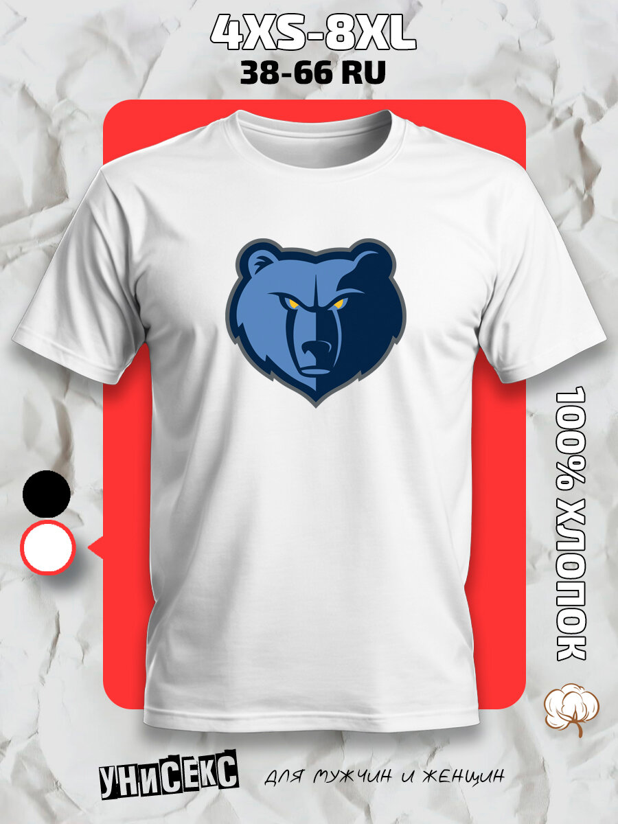 Футболка с принтом логотип нба