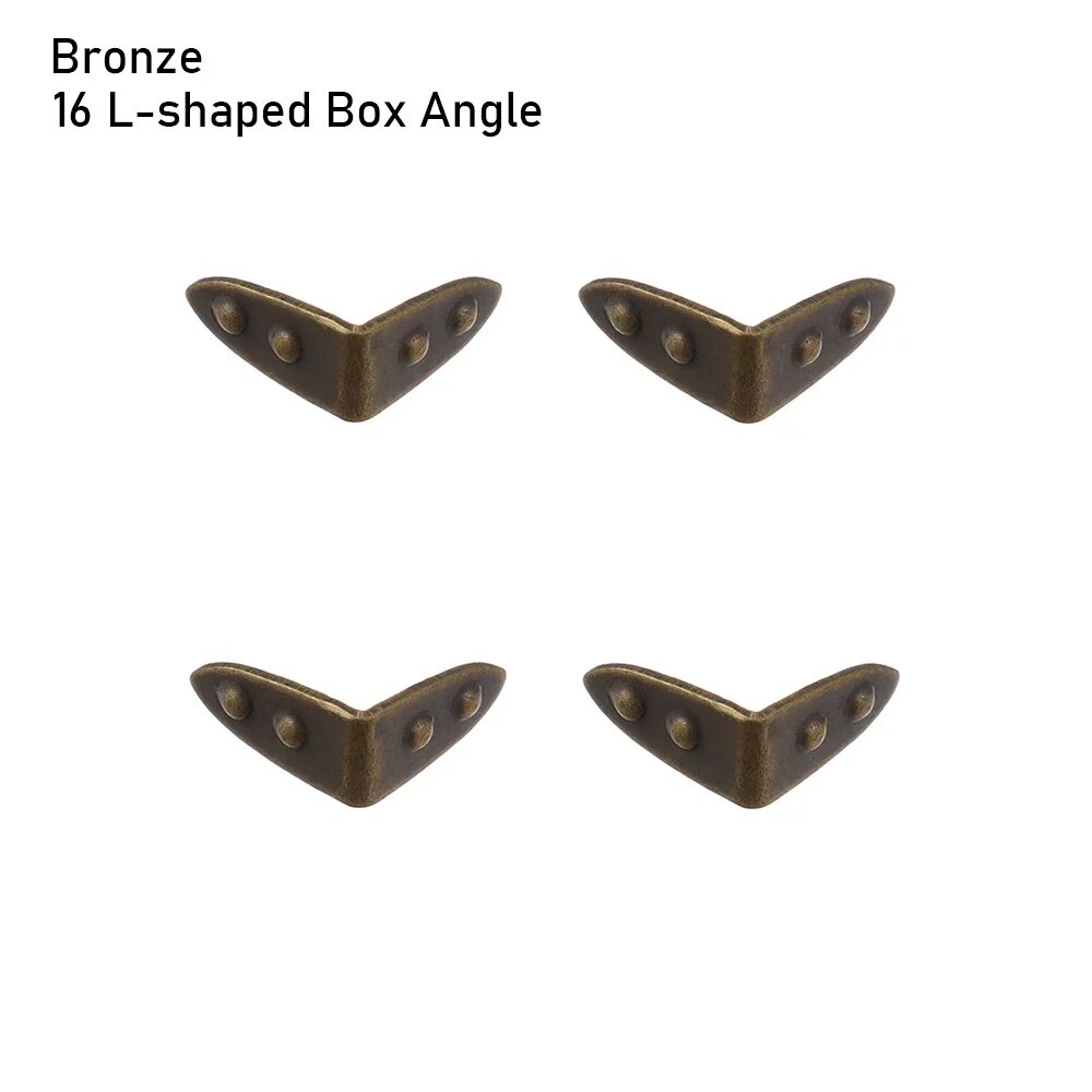 Металлические уголки для кукольных сумок 4 шт. Коричневый, 18