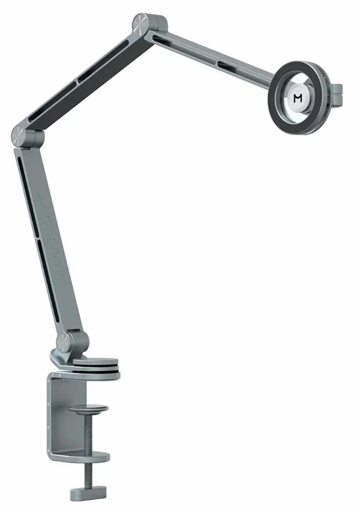 Настольный складной держатель для телефона/планшета Magssory Arm, с магнитами, совместимый с MagSafe, темно-серый (ACM005)