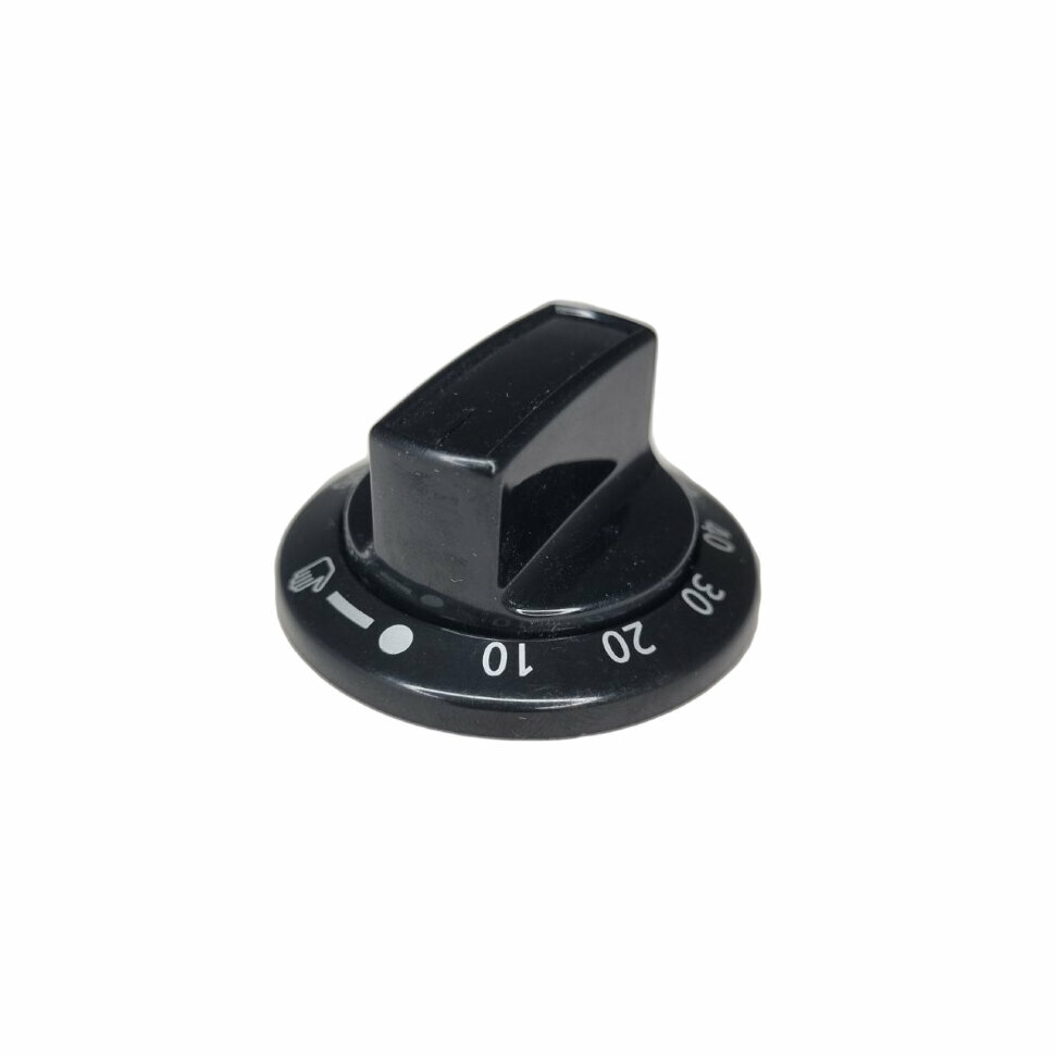 Ручка управления таймером духовки для плиты Beko черная, 90 минут 250317107