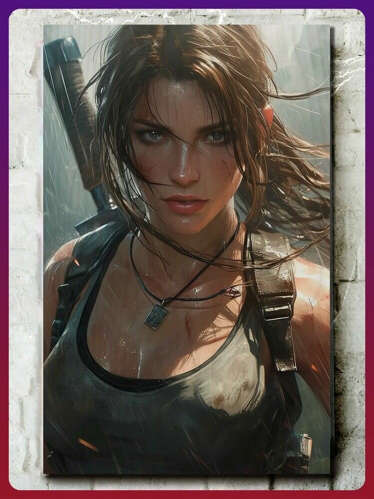 Картина интерьерная на дереве Игры Tomb Raider (Томб райдер, Лара Крофт, приключения, экшен, PS , Xbox, PC, Switch) - 62412340