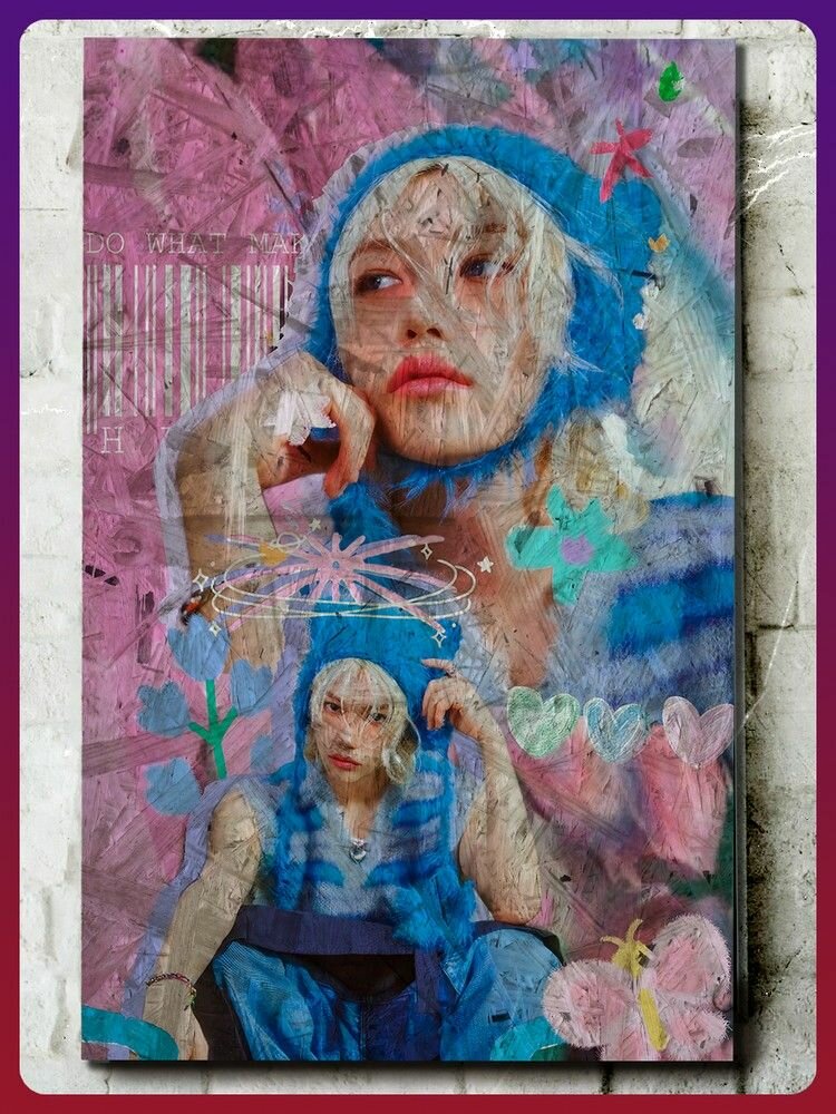 Картина интерьерная на рельефной доске Музыка Stray Kids (Стрей кидс, Феликс, Ли Ёнбок, Южная Корея, кейпоп) - 6241270