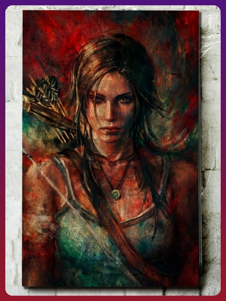 Картина интерьерная на рельефной доске Игры Tomb Raider (Томб райдер, Лара Крофт, приключения, экшен, PS , Xbox, PC, Switch) - 62412339
