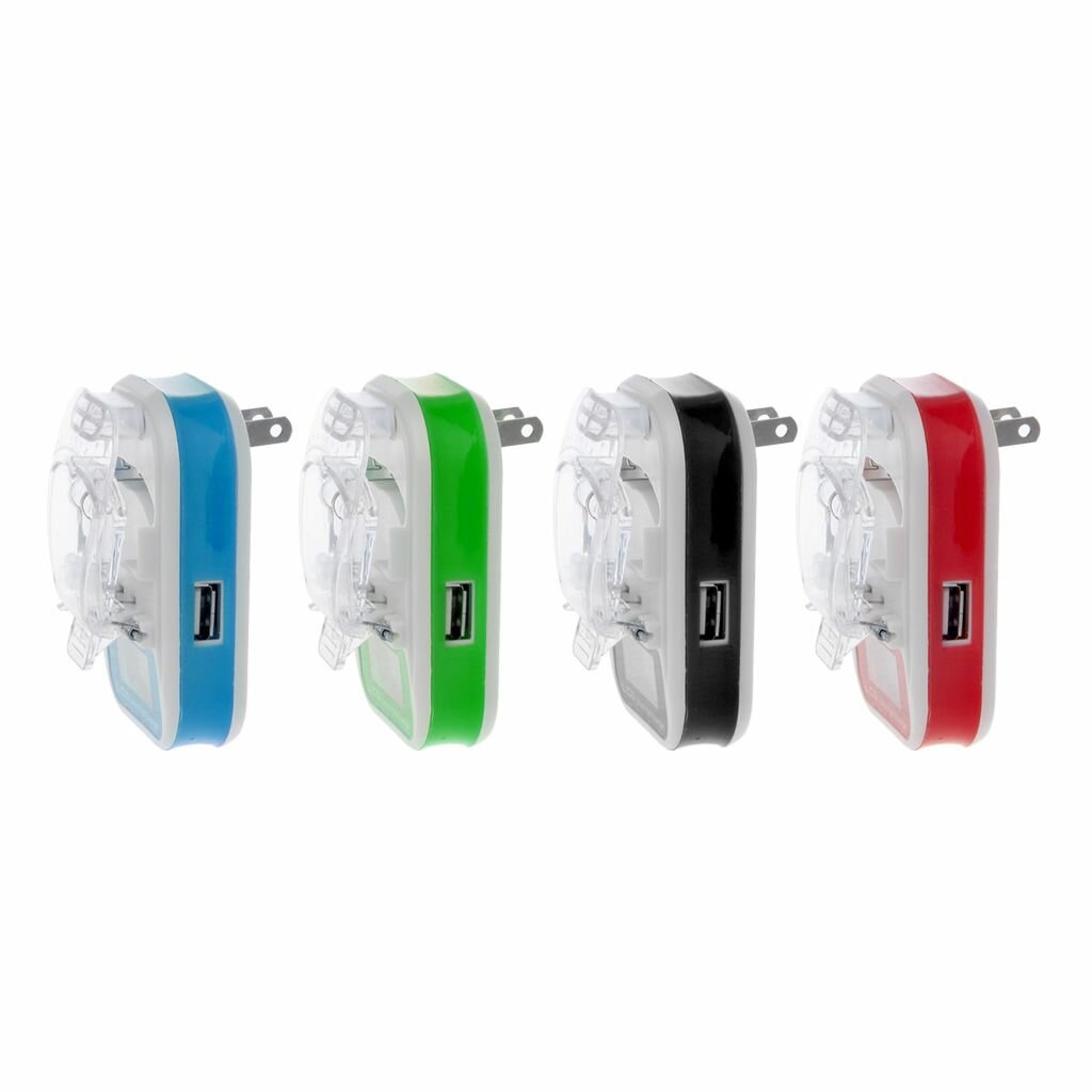 Универсальное зарядное устройство USB с ЖК-экраном с вилкой стандарта ЕС/США, зарядный адаптер для сотовых телефонов, легкий вес