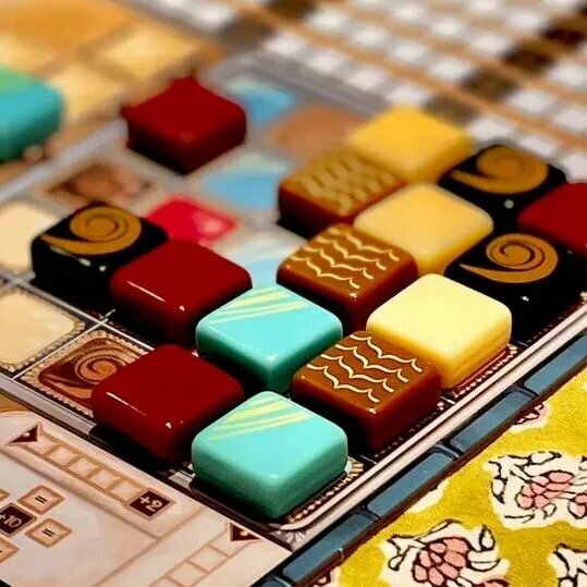 Настольная игра "AZUL Master Chocolatier", для компании, языконезависимый, картон, эпоксидная смола