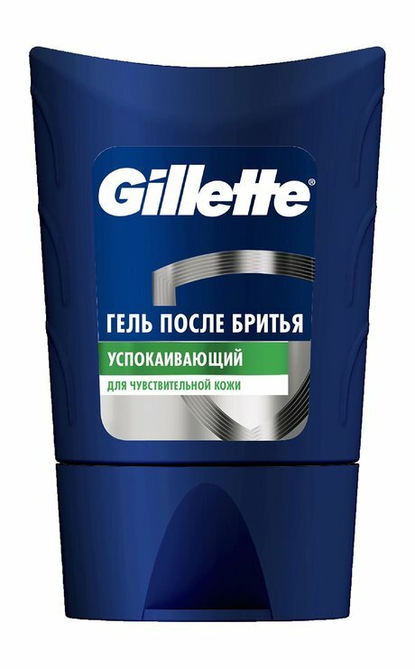 Gillette After Shave Gel Sensitive Skin, Гель после бритья для чувствительной кожи,