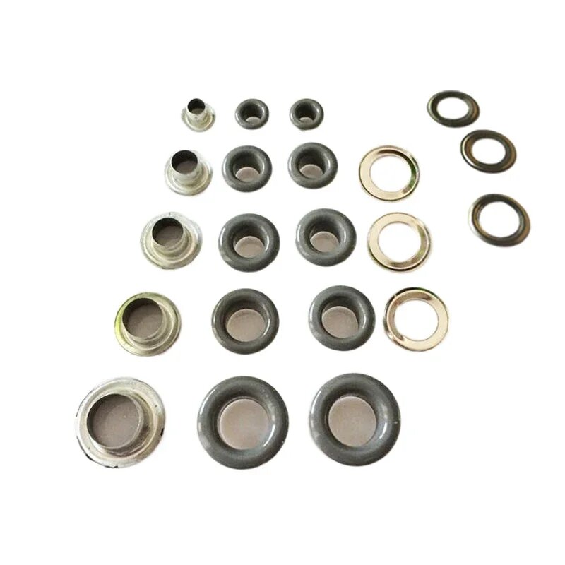 Металлические люверсы 50 шт, 3-10 мм, разноцветные Gray, 8mmX50PCS