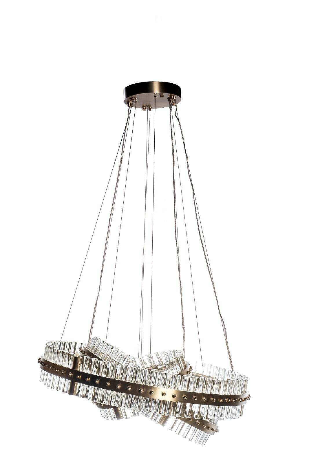 Потолочный светильник Garda Decor 91GH-30867 Люстра подвесная "Galaxy" стекло прозрач. d70*h29см арт. 91GH-30867