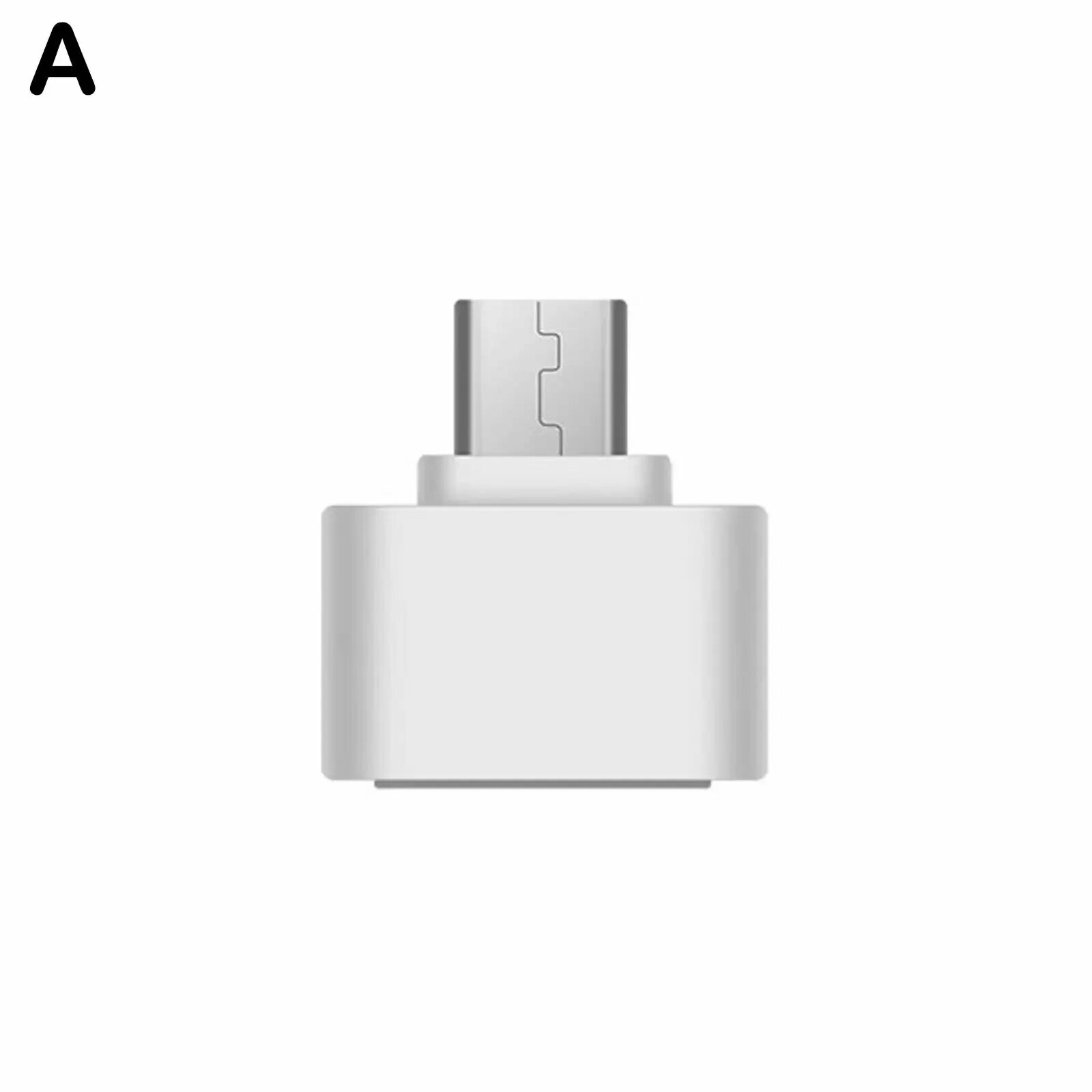 Адаптер USB Type-C - Micro USB White