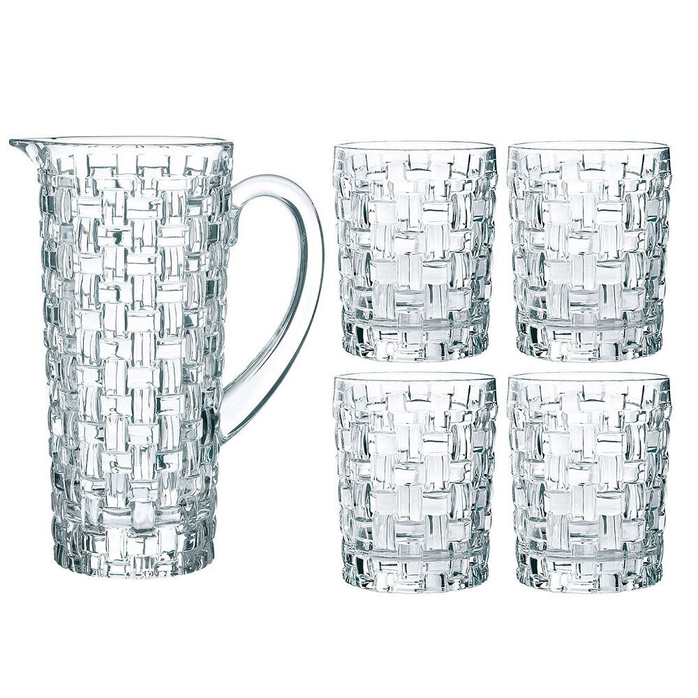 Набор: кувшин и 4 стакана Bossa Nova хрусталь, Nachtmann, 98759