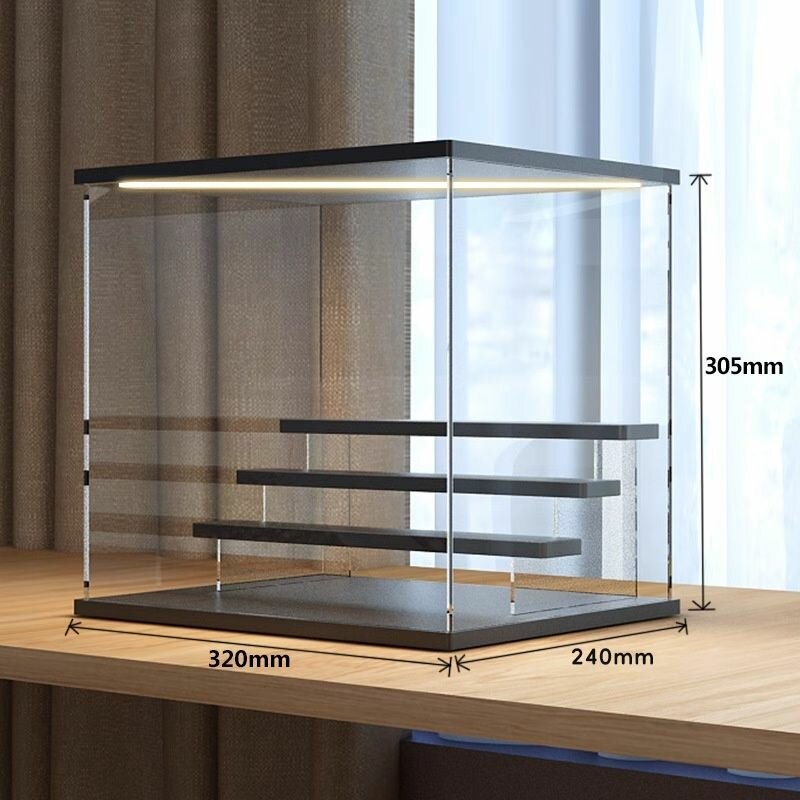 4 слоев акриловой витрины с подсветкой