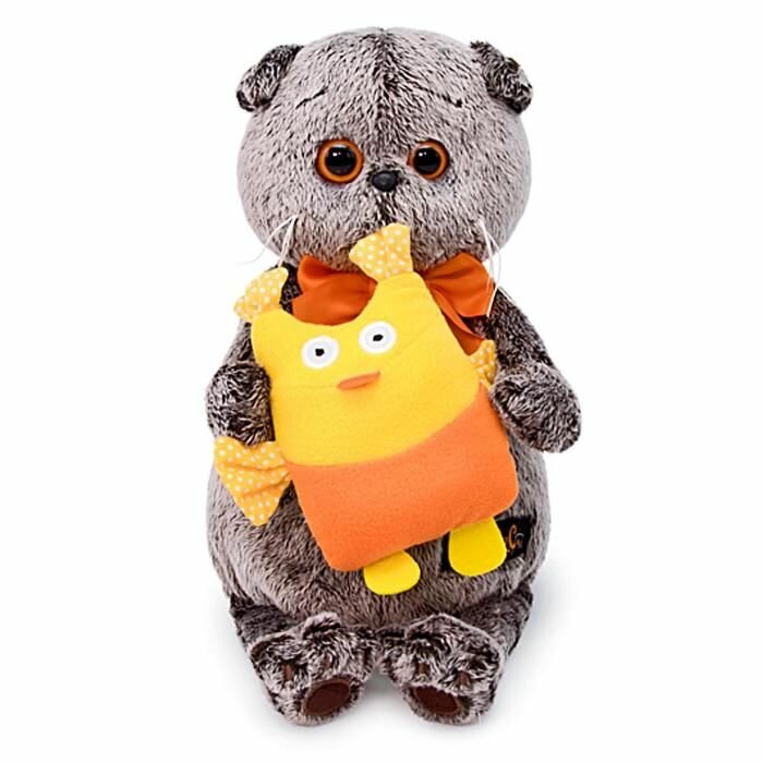 Мягкая игрушка Basik&Сo Кот Басик с совой (Ks25-113)