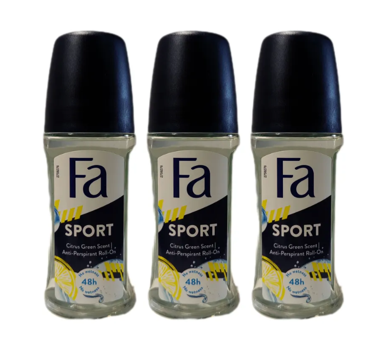 Ролик дезодорант Fa Sport для женщин защита 48 часов 50 мл х 3 шт