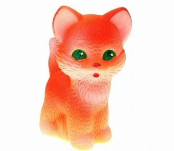 Игрушка для ванны Огонек "Котенок Рыжик", пластизоль, 12 см