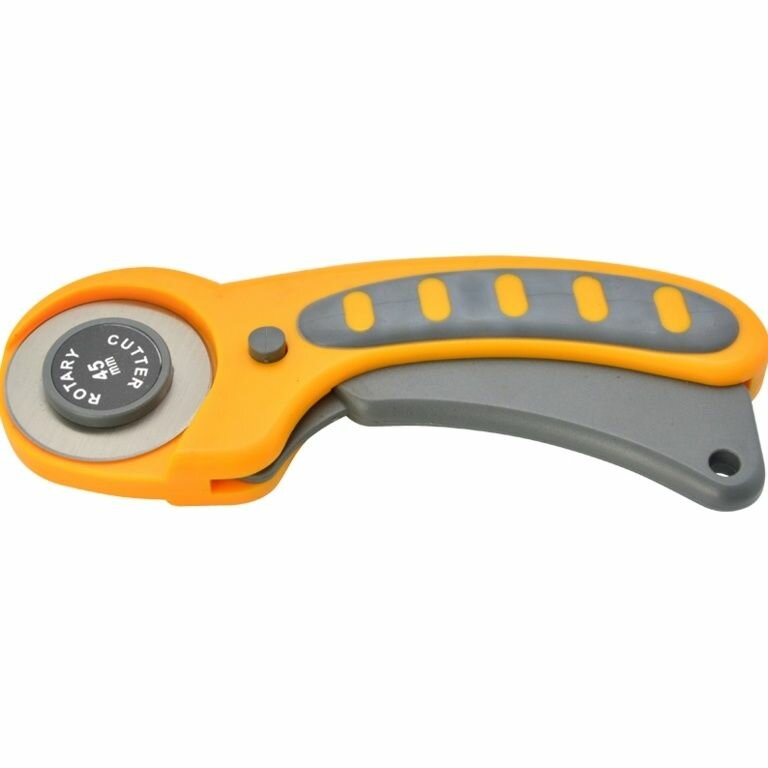 Раскройный нож deVENTE Дисковый, диаметр 45 мм, металл, с защитой лезвия и кнопкой блокировки (8012300)