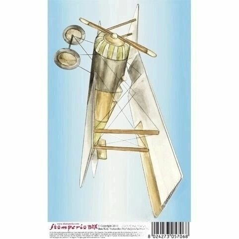 Бумага для декупажа STAMPERIA "Ретро самолет", 3D, 300 г/м2