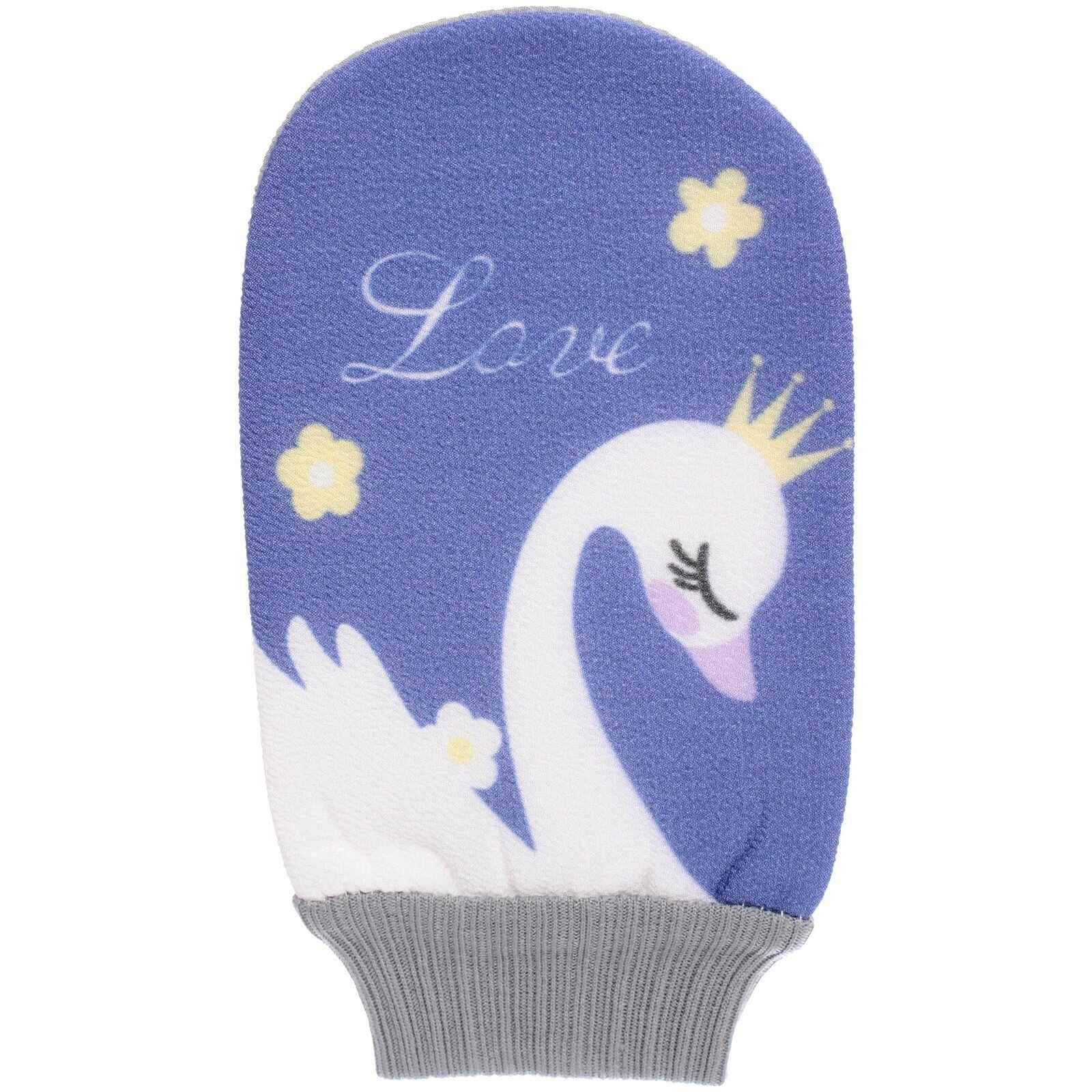 Мочалка-варежка детская Water Magic для тела "Принцесса" цвет сиреневый, 24,5х14 см, Zip пакет