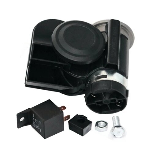 Гудок LMoDri компактный, 12 В, для автомобилей, мотоциклов, грузовиков, лодок, автофургонов Black